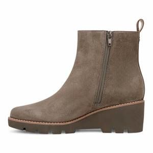 Vionic | Shoes | New Vionic Womens Aria Wedge Ankle Boot In Stone ...